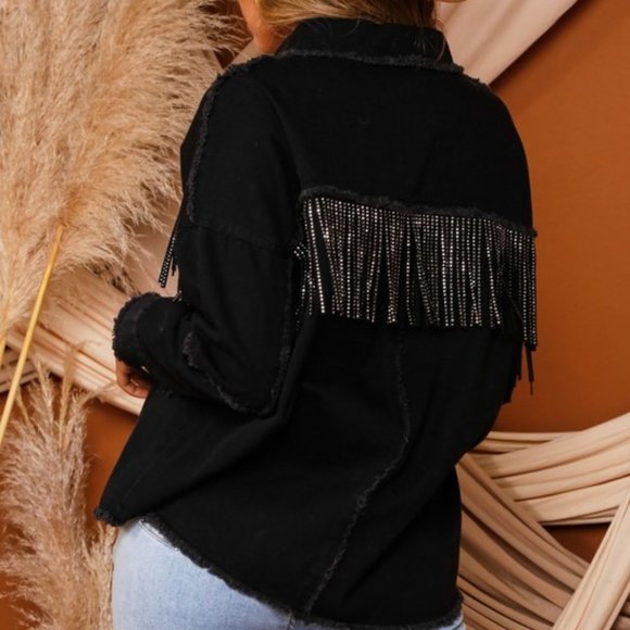 Fantastic Fawn | Jackets & Coats | Fantastic Fawn Rhinestone Fringe ...